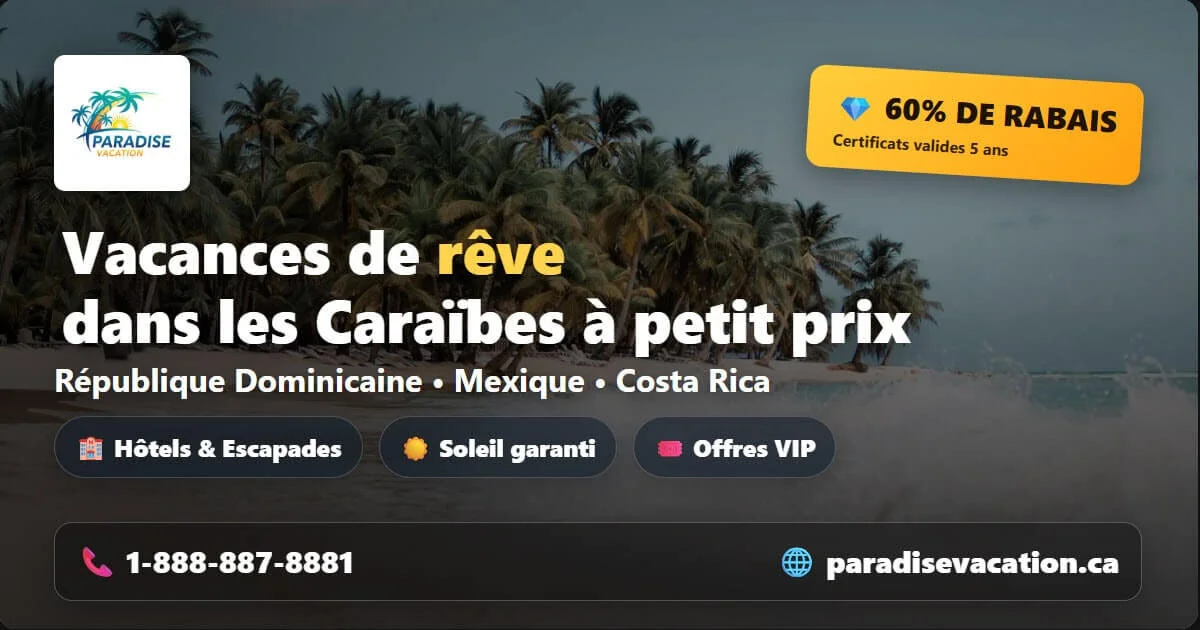 Paradise Vacation - Vacances de Rêve à Prix Abordables | Tropiques ...